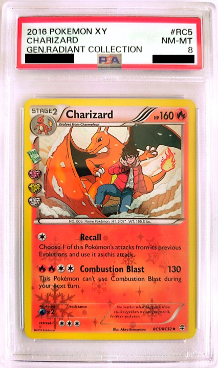 Pokemon TCG PSA 8 Charizard RC5/RC32 XY Generations Radiant Collections ...